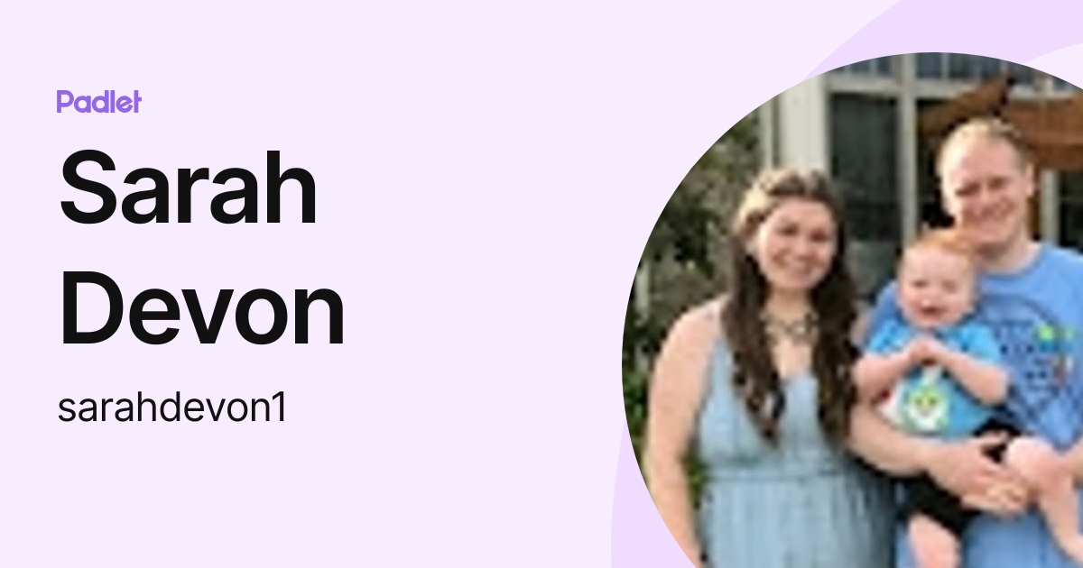 Sarah Devon (sarahdevon1) profile | Padlet