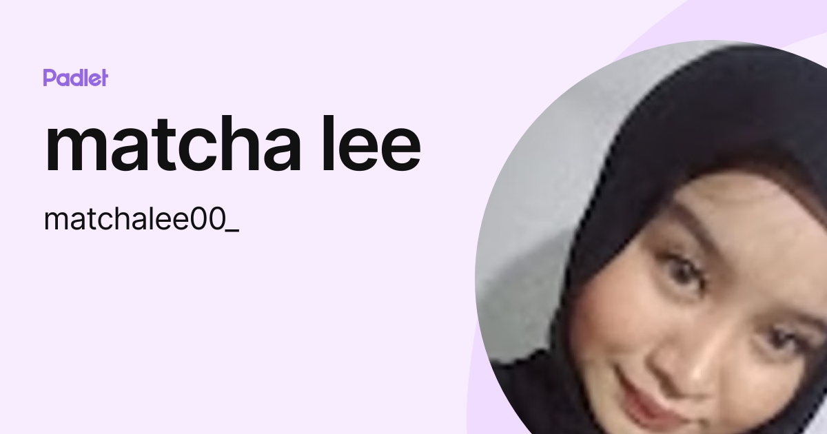 matcha lee (matchalee00_) profile | Padlet