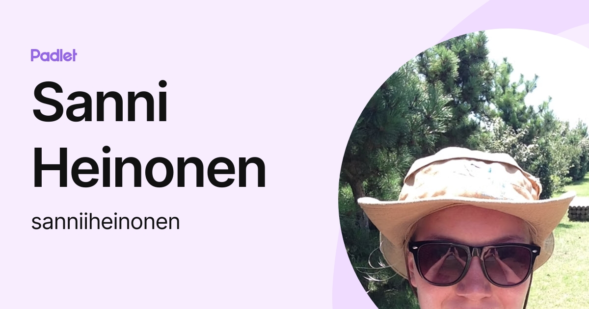 Sanni Heinonen (sanniiheinonen) profile | Padlet