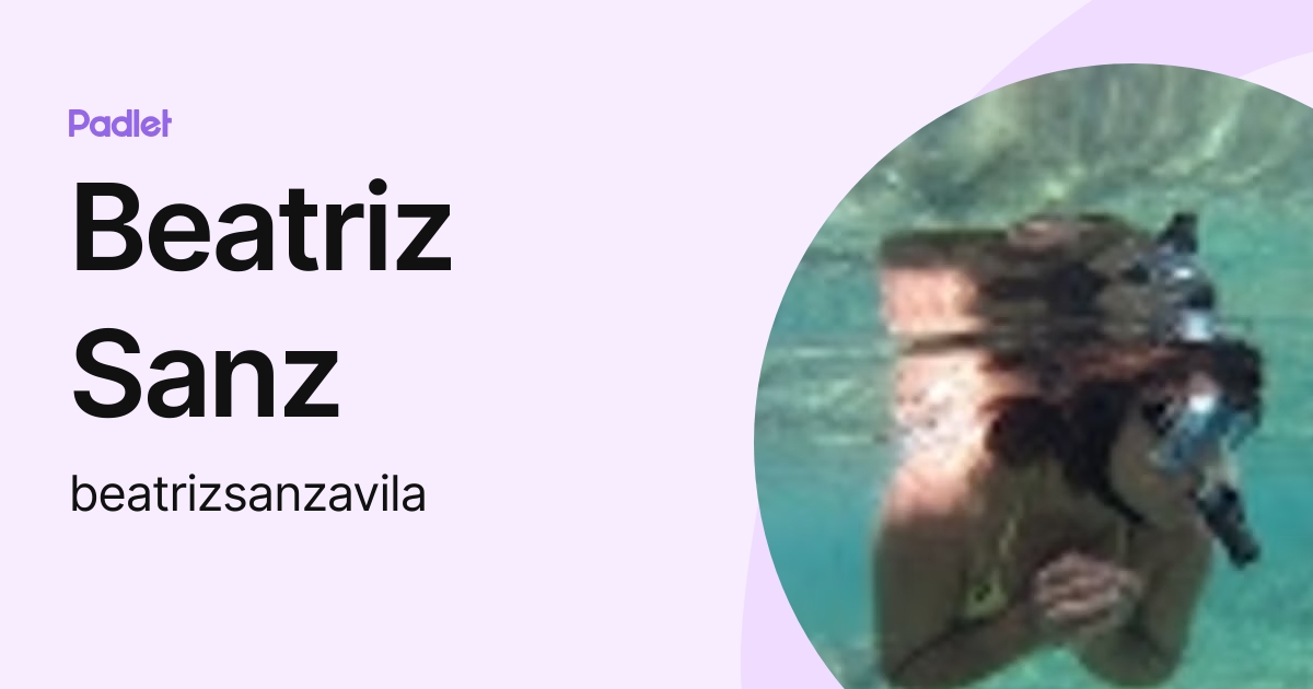 Beatriz Sanz (beatrizsanzavila) profile | Padlet