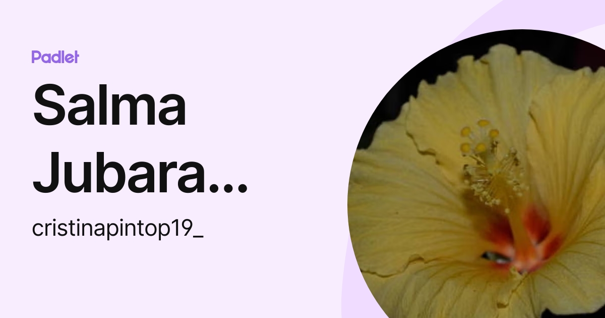 Salma Jubara Pinto (cristinapintop19_) profile | Padlet