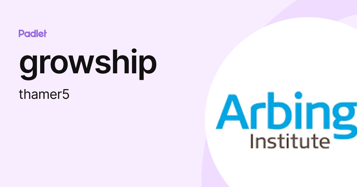 growship (thamer5) profile | Padlet