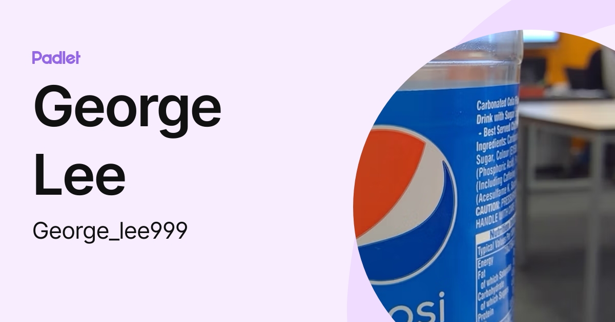 George Lee (George_lee999) profile | Padlet