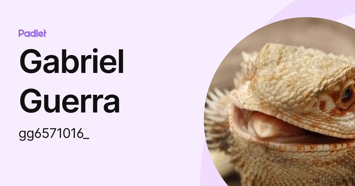 Gabriel Guerra (gg6571016_) profile | Padlet