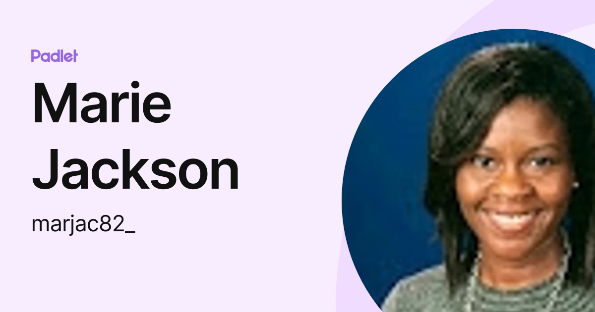 Marie Jackson (marjac82_) profile | Padlet