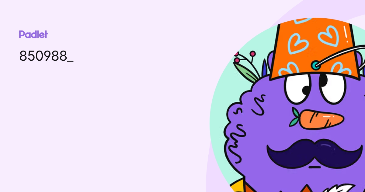 850988 Profile Padlet