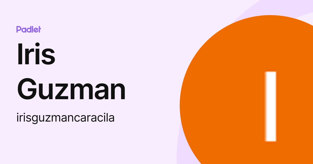 Iris Guzman (irisguzmancaracila) profile | Padlet