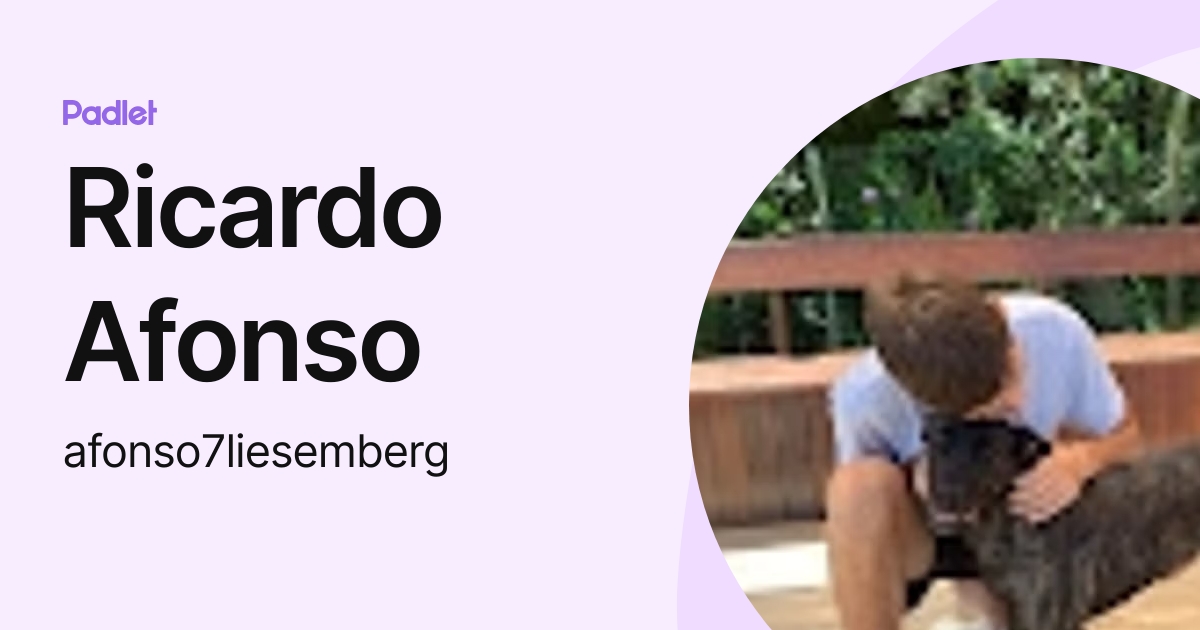 Ricardo Afonso (afonso7liesemberg) profile | Padlet