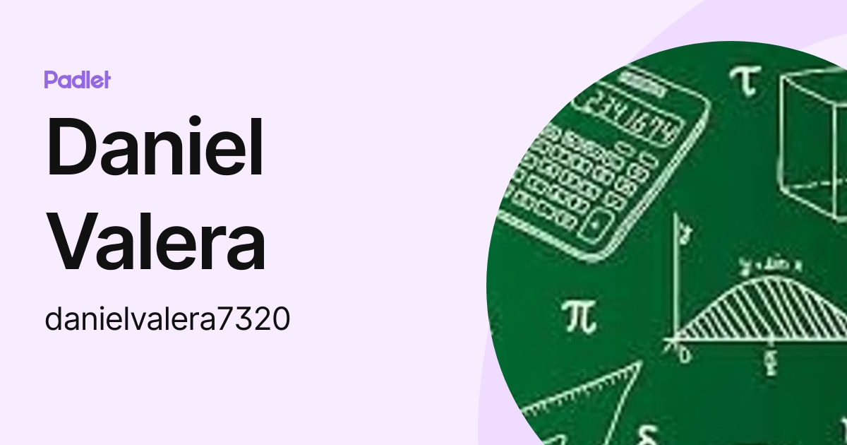 Daniel Valera (danielvalera7320) profile | Padlet