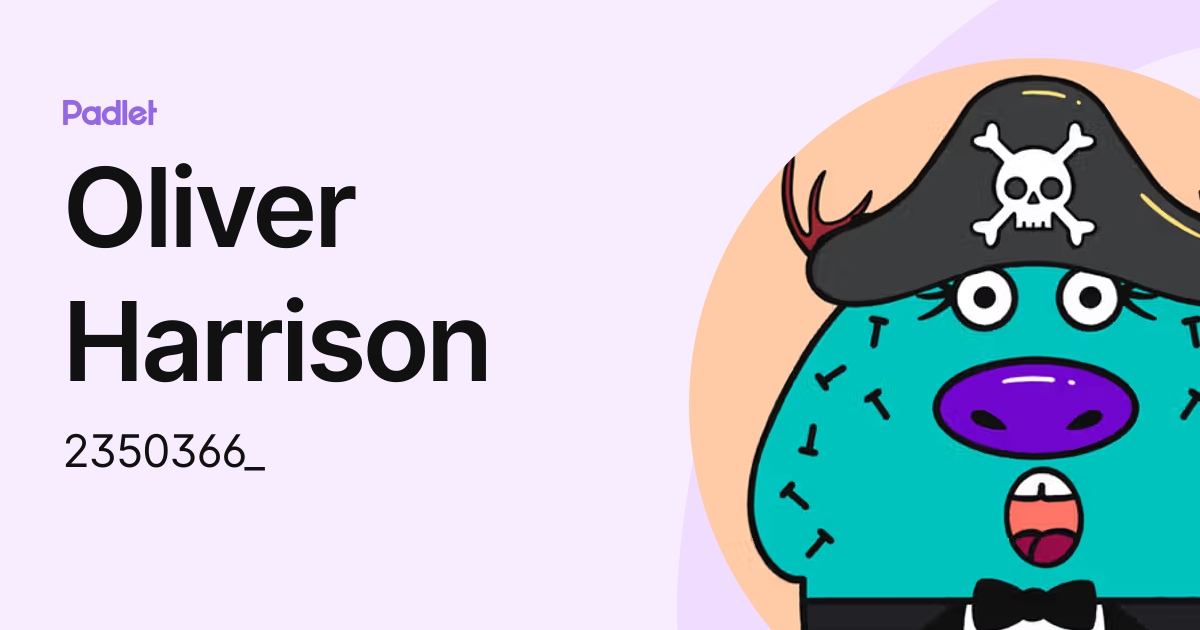 Oliver Harrison (2350366_) profile | Padlet