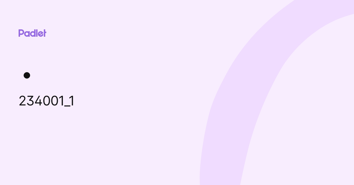 234001 1 Profile Padlet