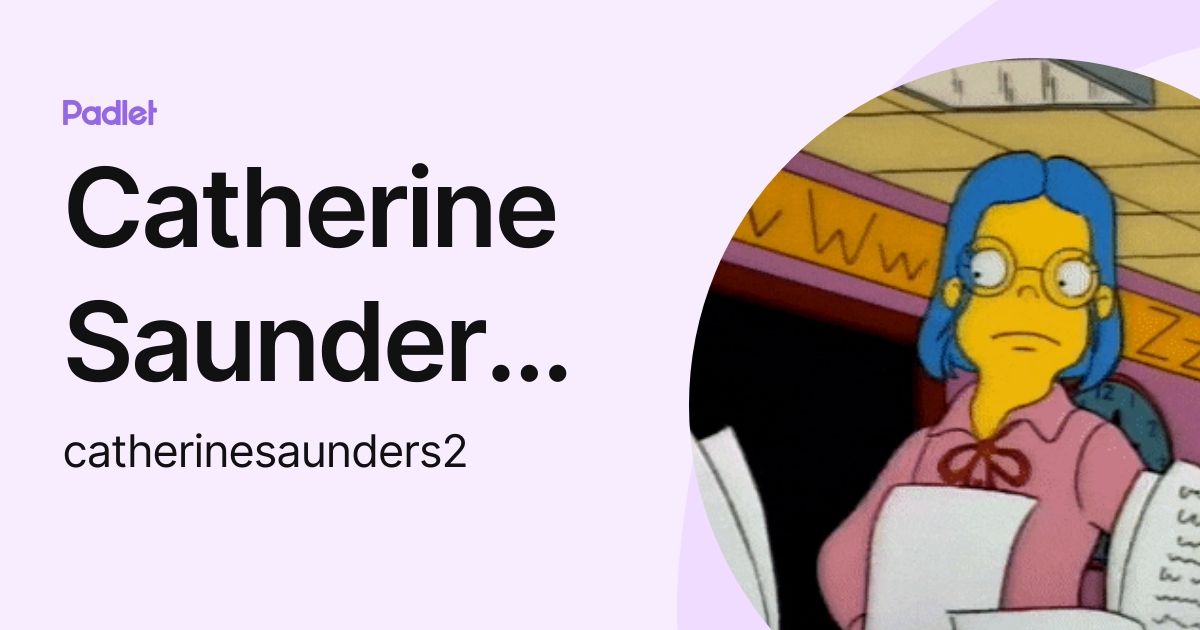 Catherine Saunders - ELIS Murcia (catherinesaunders2) profile | Padlet