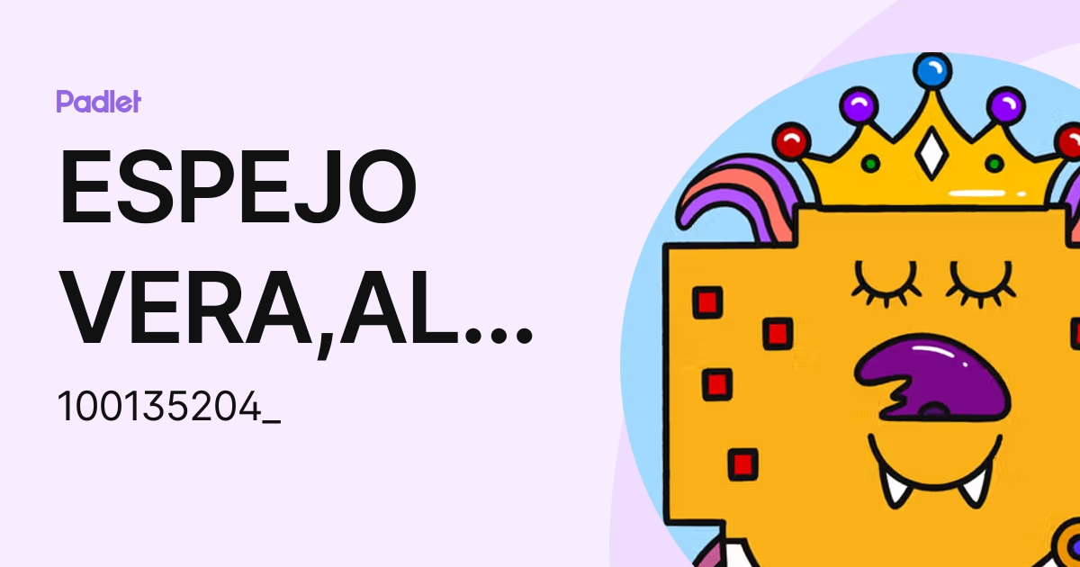 ESPEJO VERA,ALEXANDER SEBASTIAN (100135204_) profile | Padlet