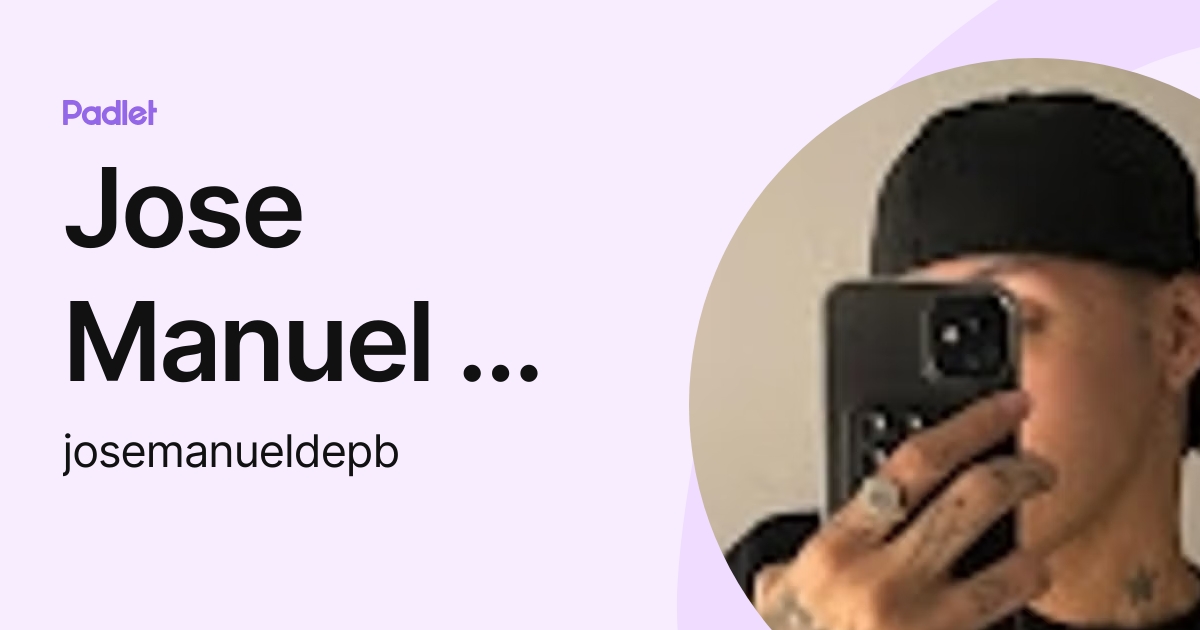 Jose Manuel De Pomar (josemanueldepb) profile | Padlet