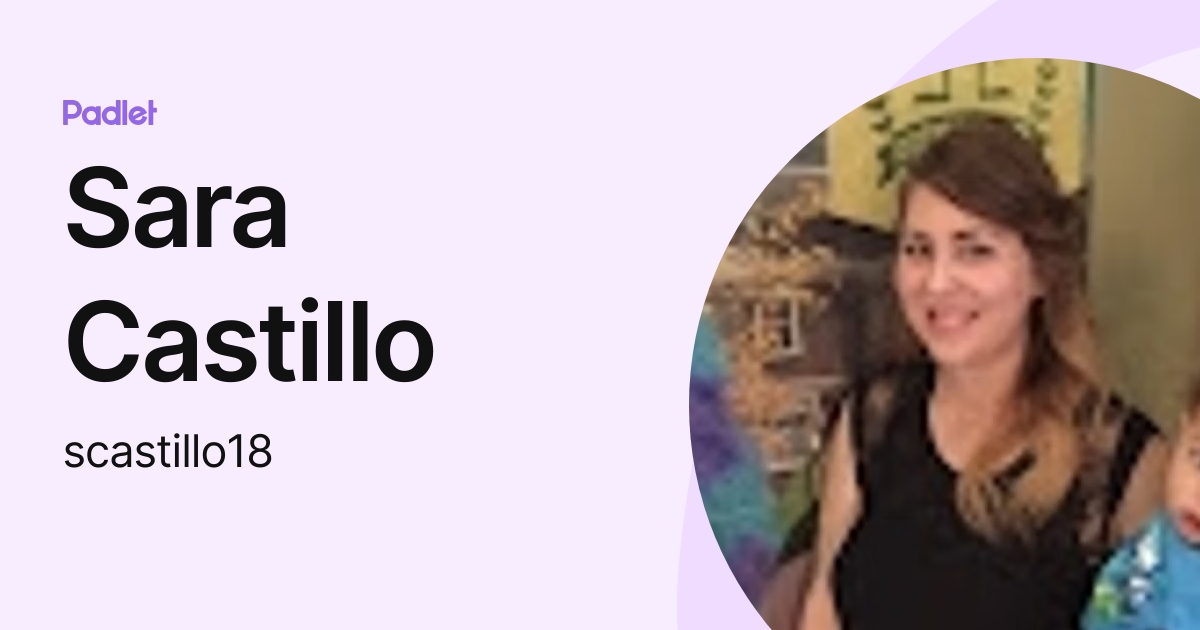 Sara Castillo (scastillo18) profile | Padlet