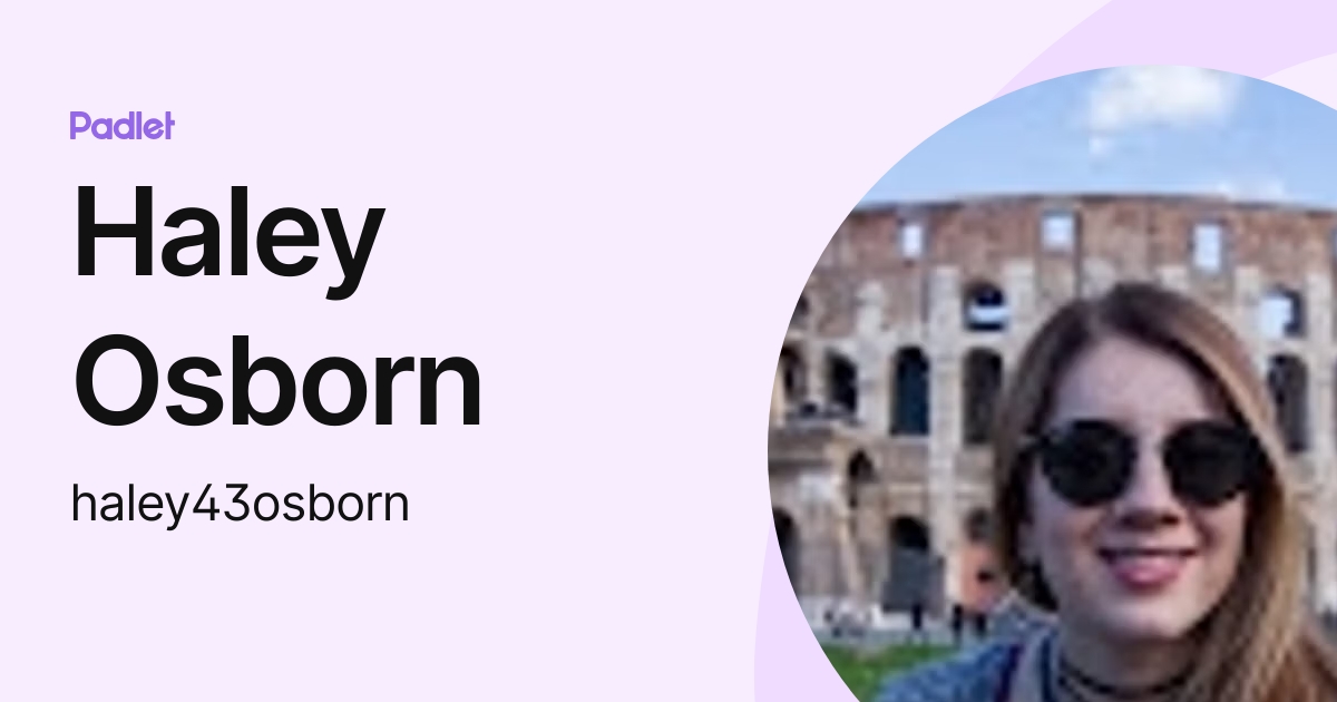 Haley Osborn (haley43osborn) profile | Padlet