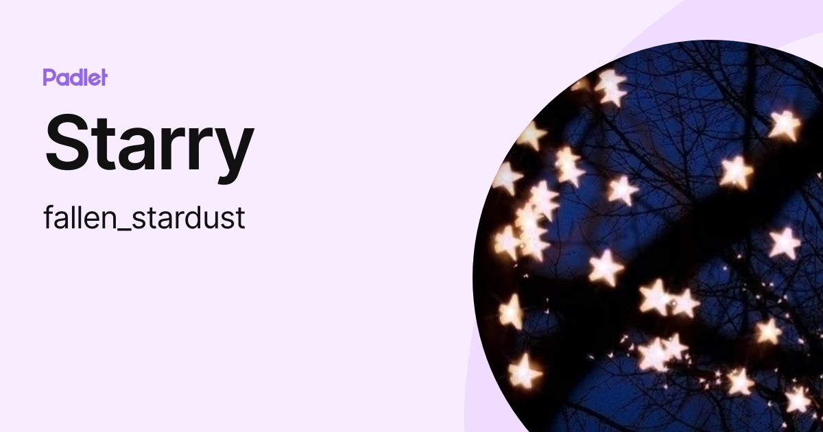 Starry (fallen_stardust) profile | Padlet