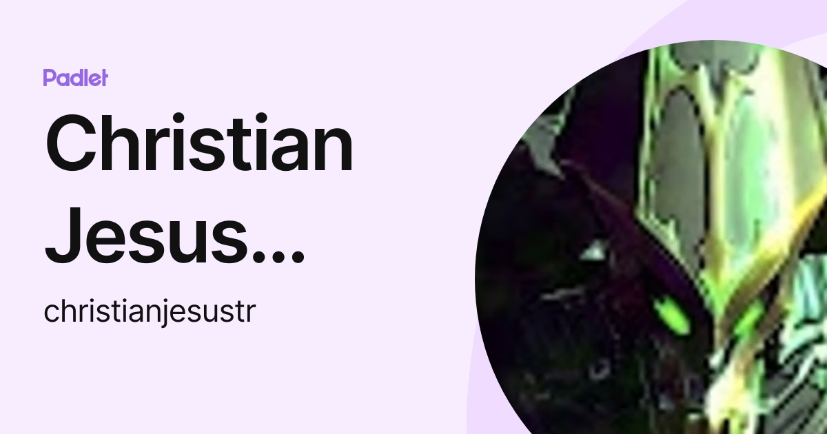 Christian Jesus Torres Roldan (christianjesustr) profile | Padlet