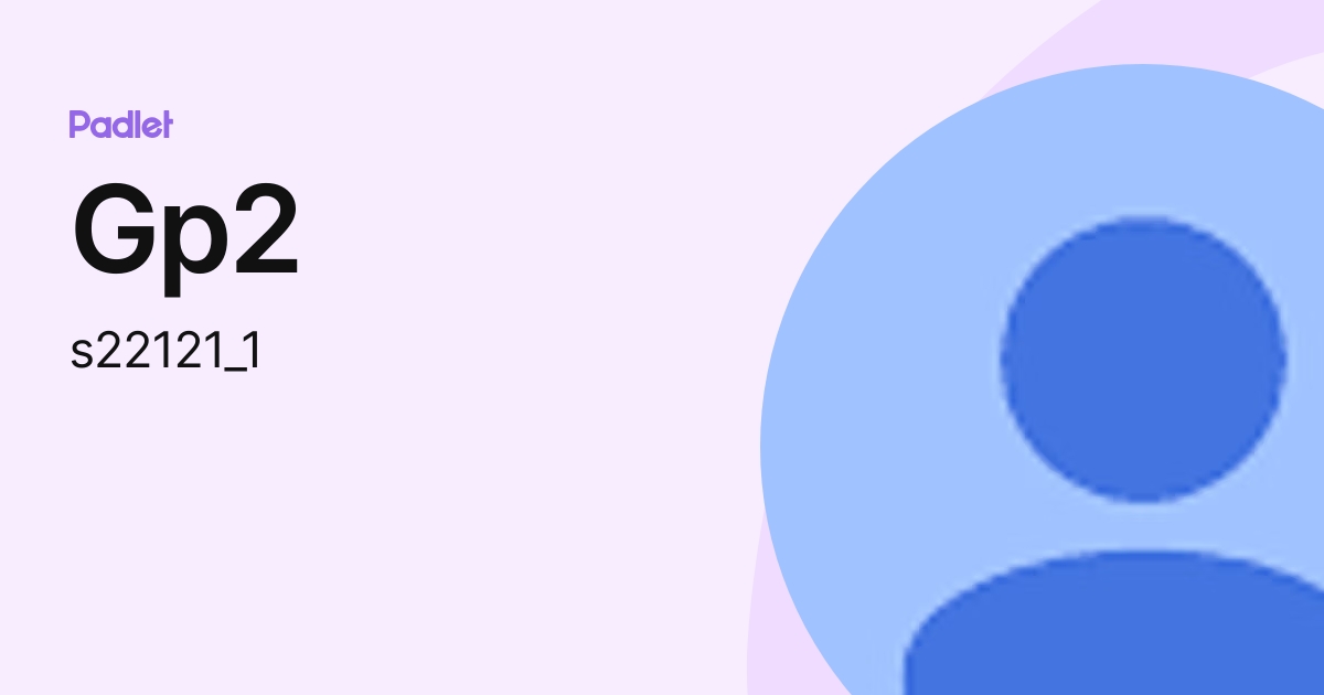 6B16 雷心? (s22121_1) profile | Padlet