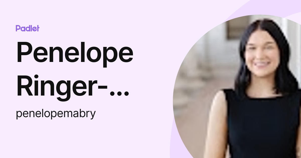 Penelope Ringer-Mabry (penelopemabry) profile | Padlet