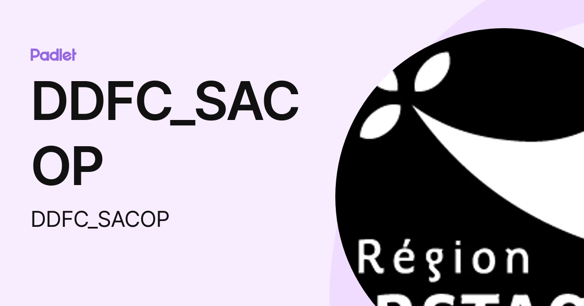 DDFC_SACOP (DDFC_SACOP) profile | Padlet