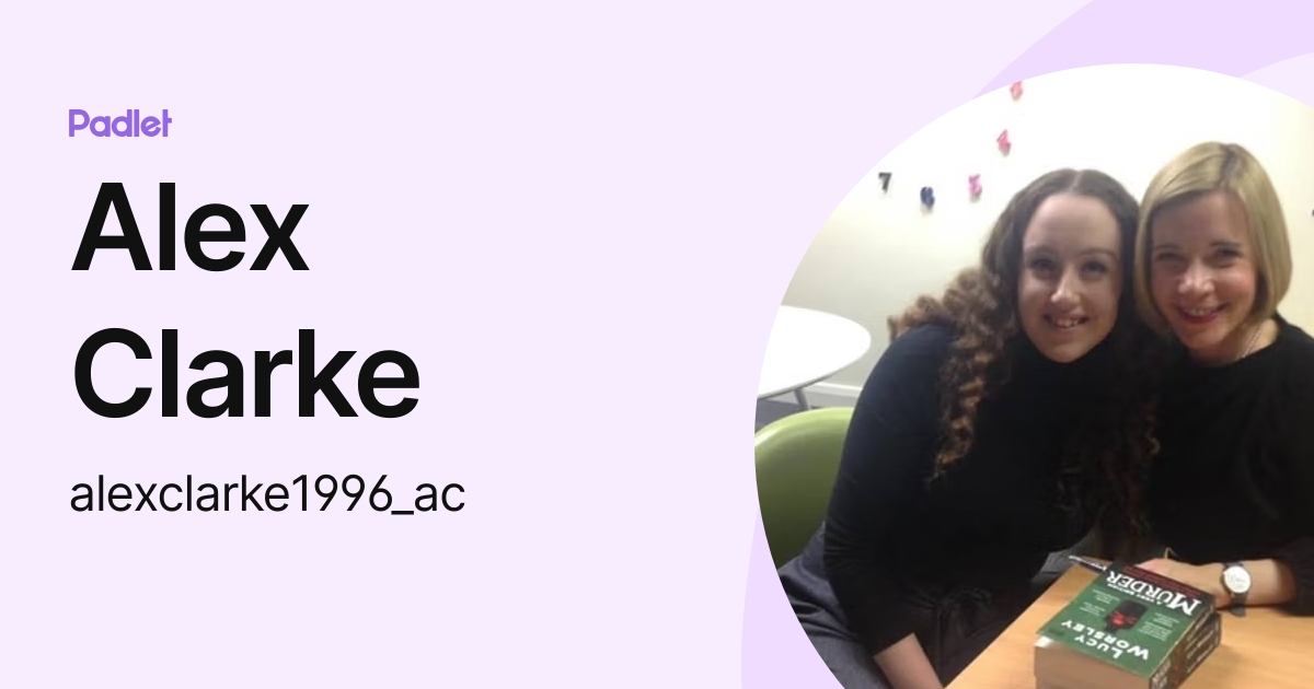 Alex Clarke (alexclarke1996_ac) profile | Padlet