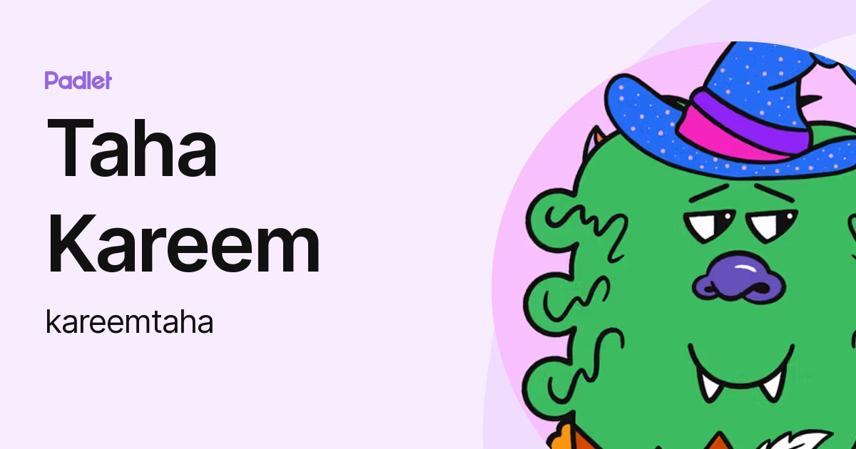 Taha Kareem (kareemtaha) profile | Padlet