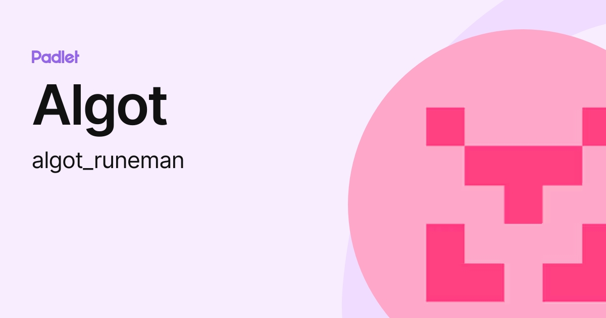 Algot (algot_runeman) profile | Padlet