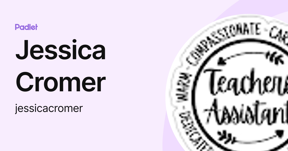 Jessica Cromer (jessicacromer) profile | Padlet