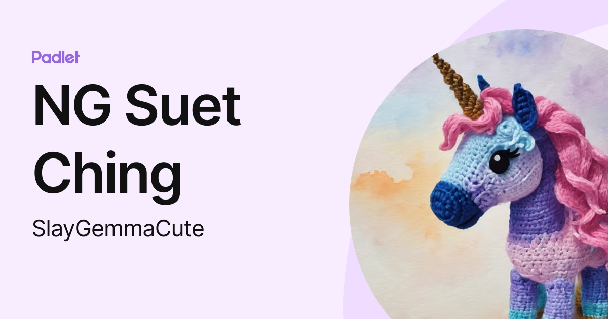 NG Suet Ching (shps191518_) profile | Padlet