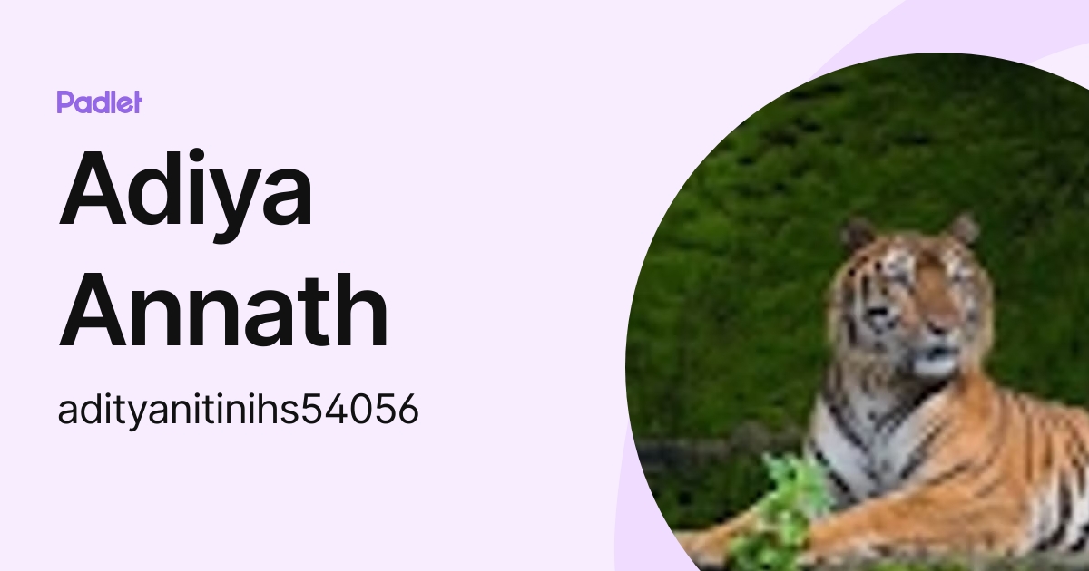 Adiya Annath (adityanitinihs54056) profile | Padlet