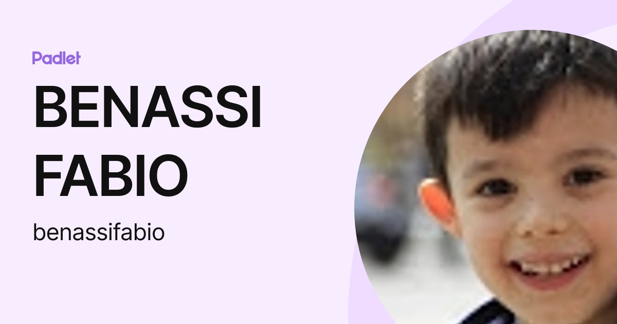 BENASSI FABIO (benassifabio) profile | Padlet