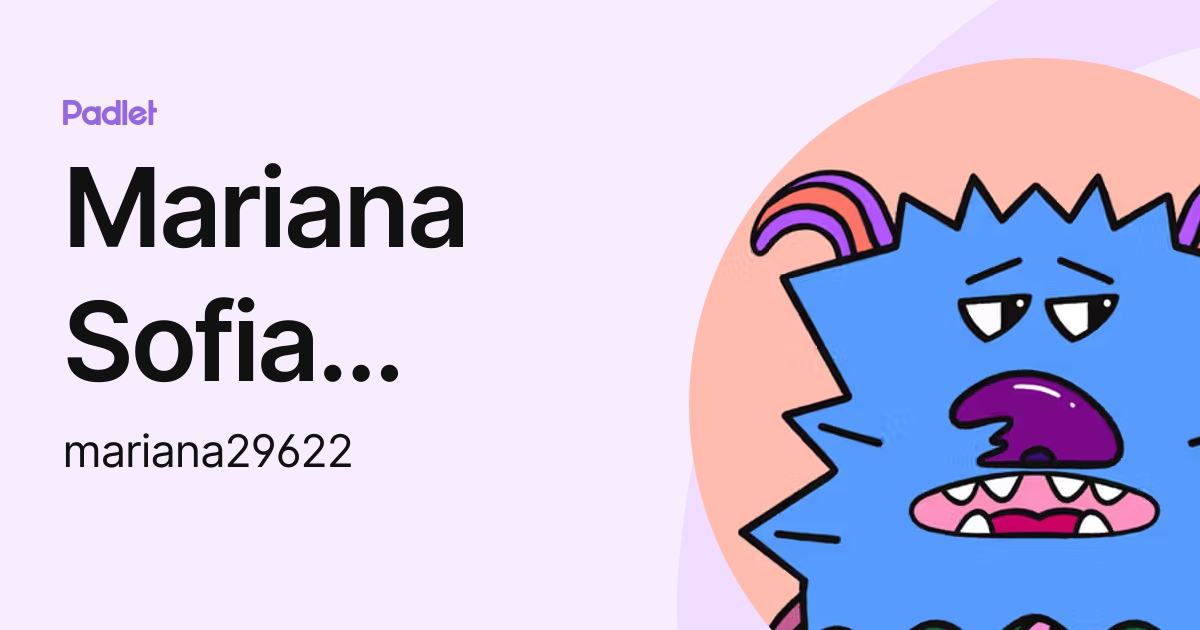 Mariana Sofia Simoes Diniz (mariana29622) profile | Padlet