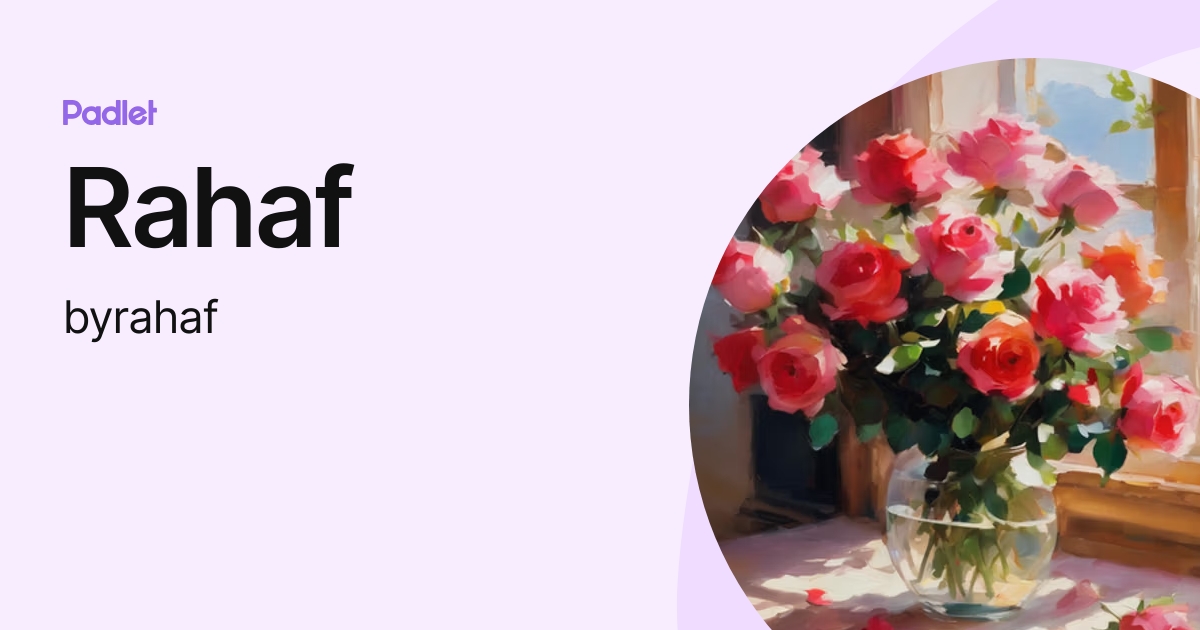 Rahaf (byrahaf) profile | Padlet