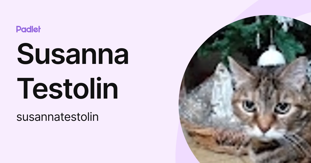 Susanna Testolin (susannatestolin) profile | Padlet