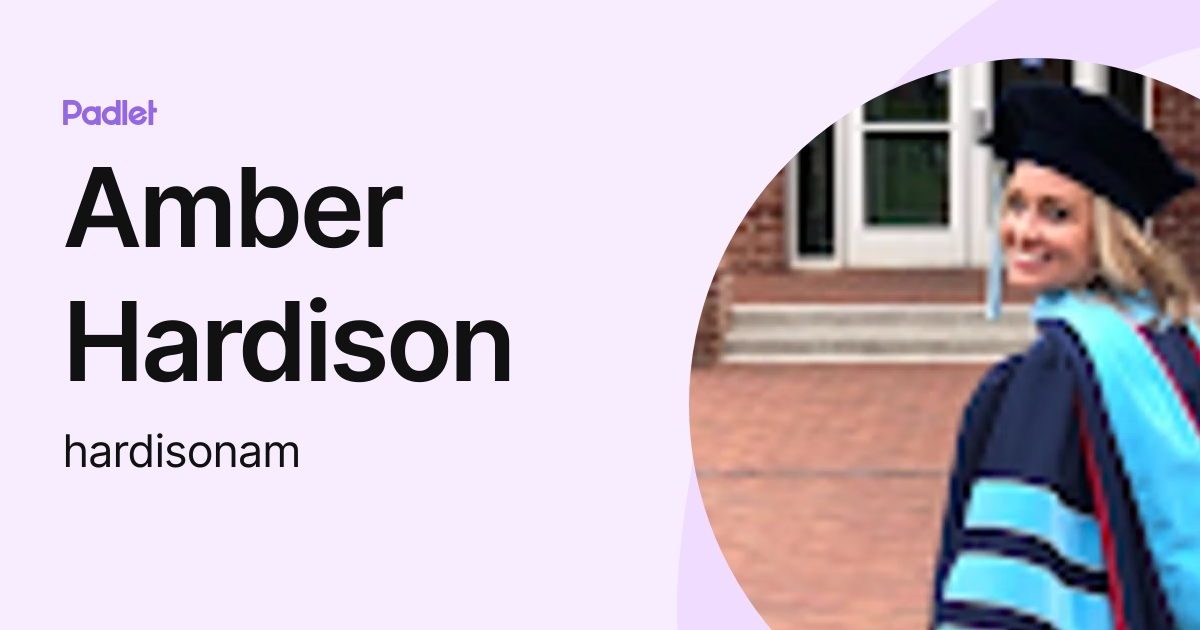 Amber Hardison (hardisonam) profile | Padlet