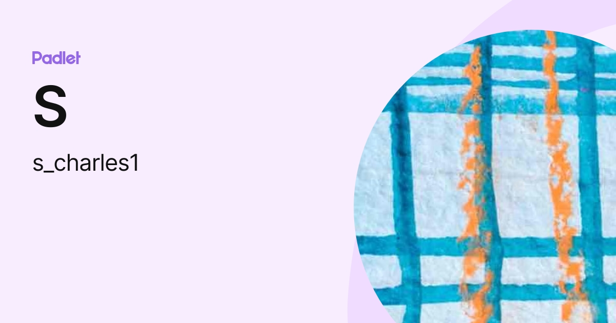 S (s_charles) profile | Padlet