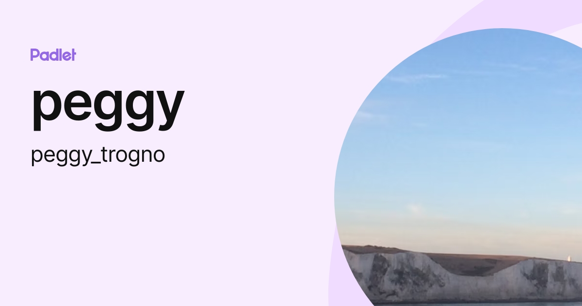 Profil de peggy (peggy_trogno) | Padlet