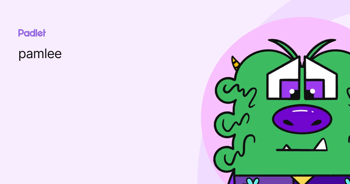 Pamlee Profile Padlet