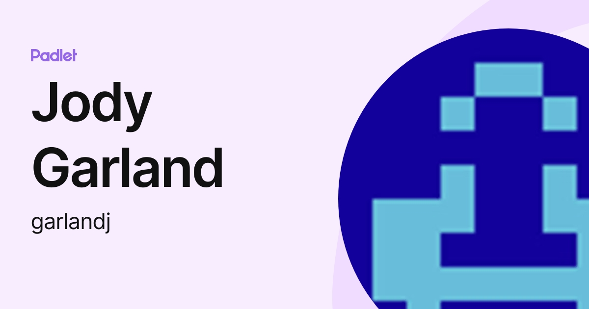 Jody Garland (garlandj) profile | Padlet