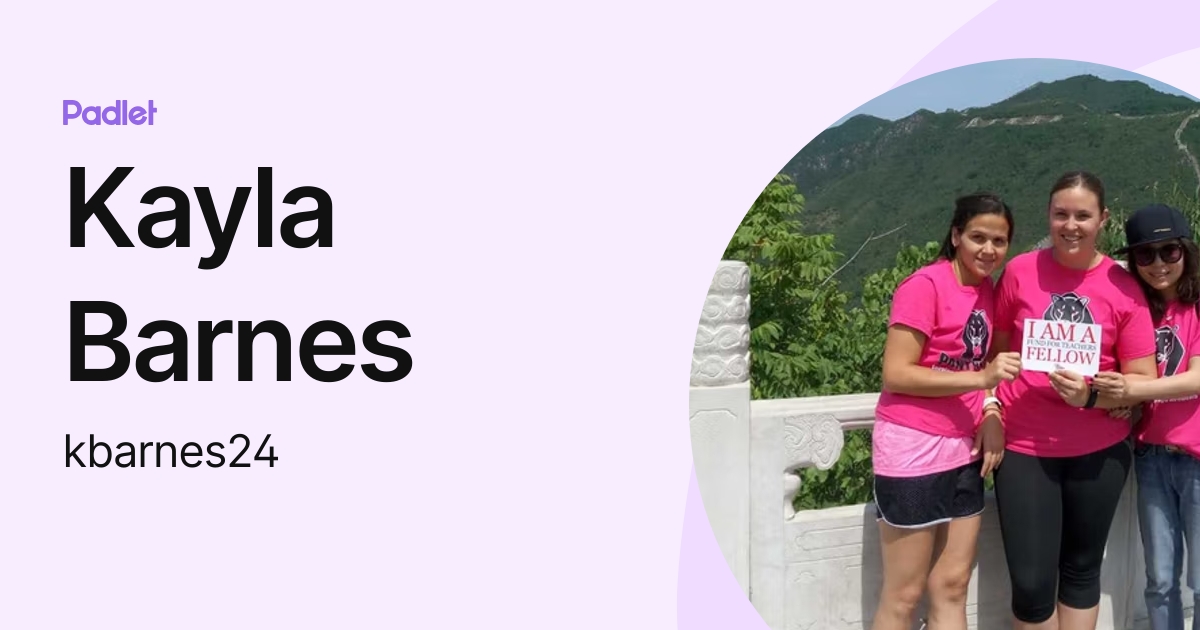 Kayla Barnes (kbarnes24) profile | Padlet