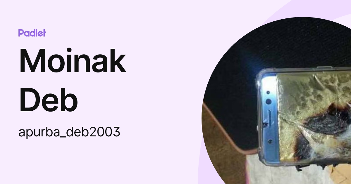 Moinak Deb (apurba_deb2003) profile | Padlet