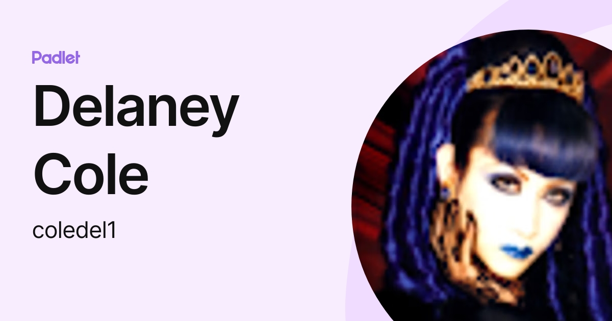 Delaney Cole (coledel1) profile | Padlet