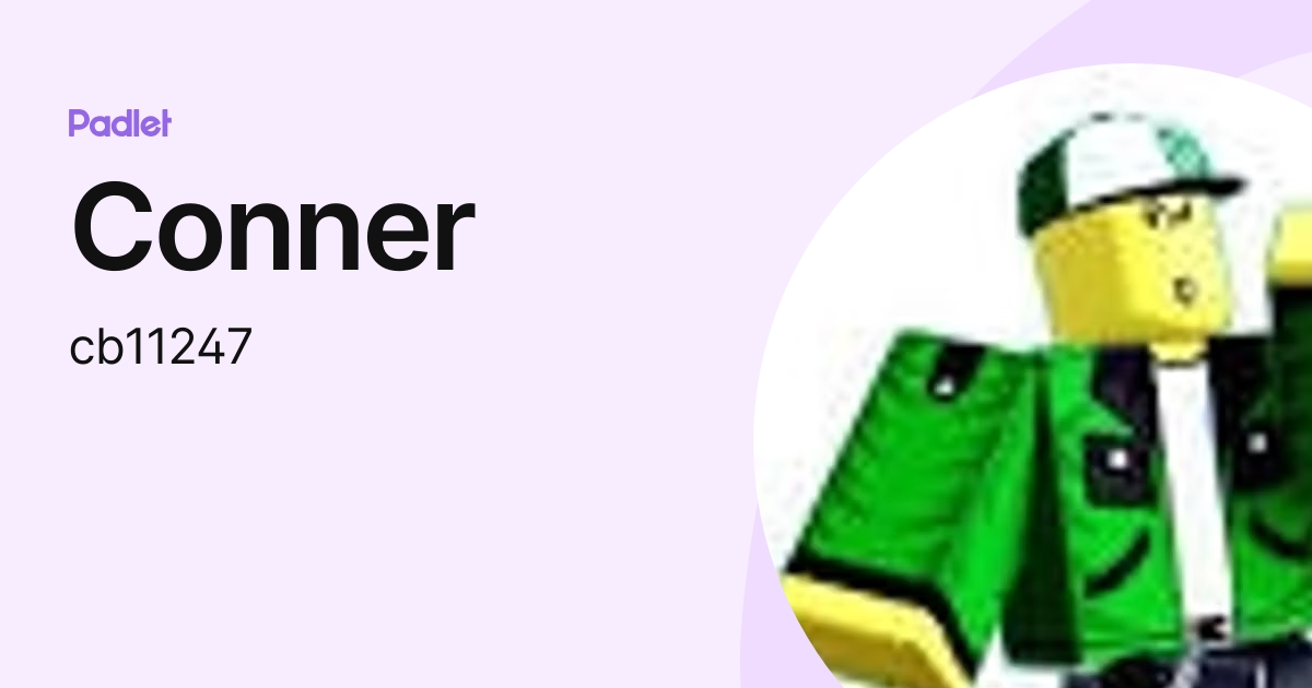 Conner (cb11247) profile | Padlet