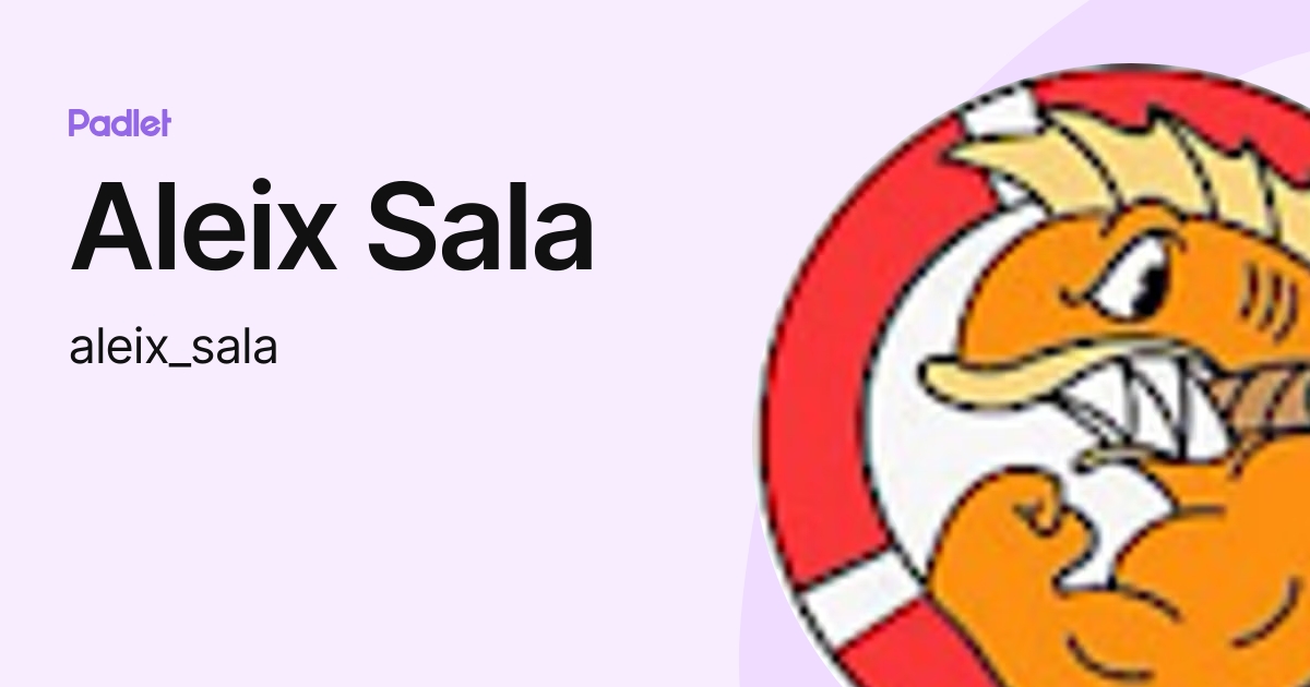 Aleix Sala (aleix_sala) profile | Padlet