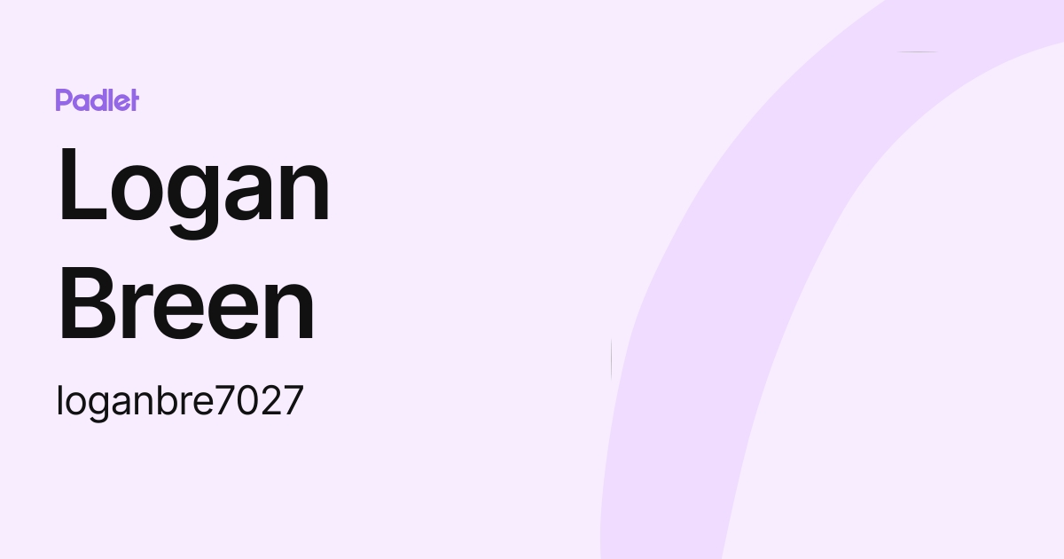 Logan Breen (loganbre7027) profile | Padlet
