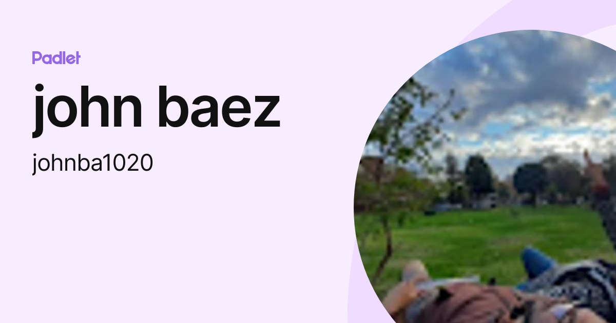 john baez (johnba1020) profile | Padlet