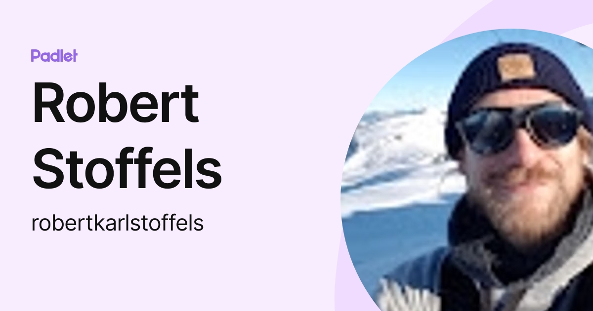 Robert Stoffels (robertkarlstoffels) profile | Padlet