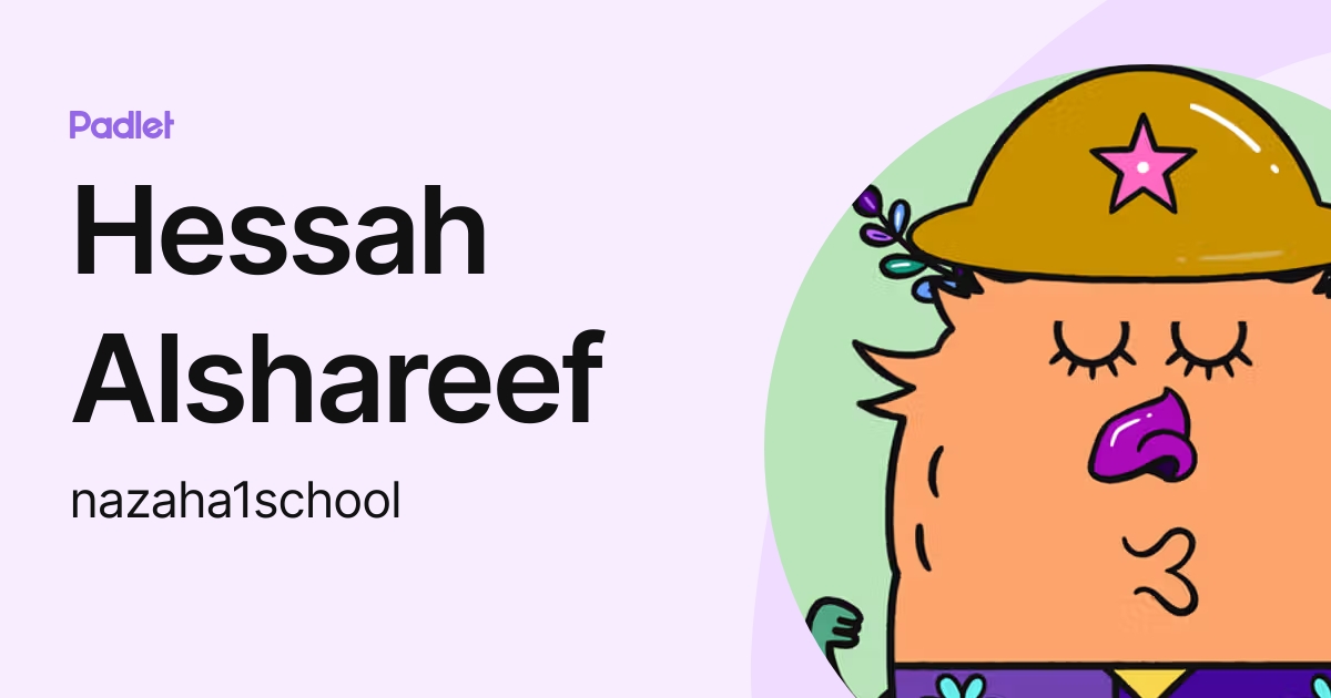 Hessah Alshareef (nazaha1school) profile | Padlet