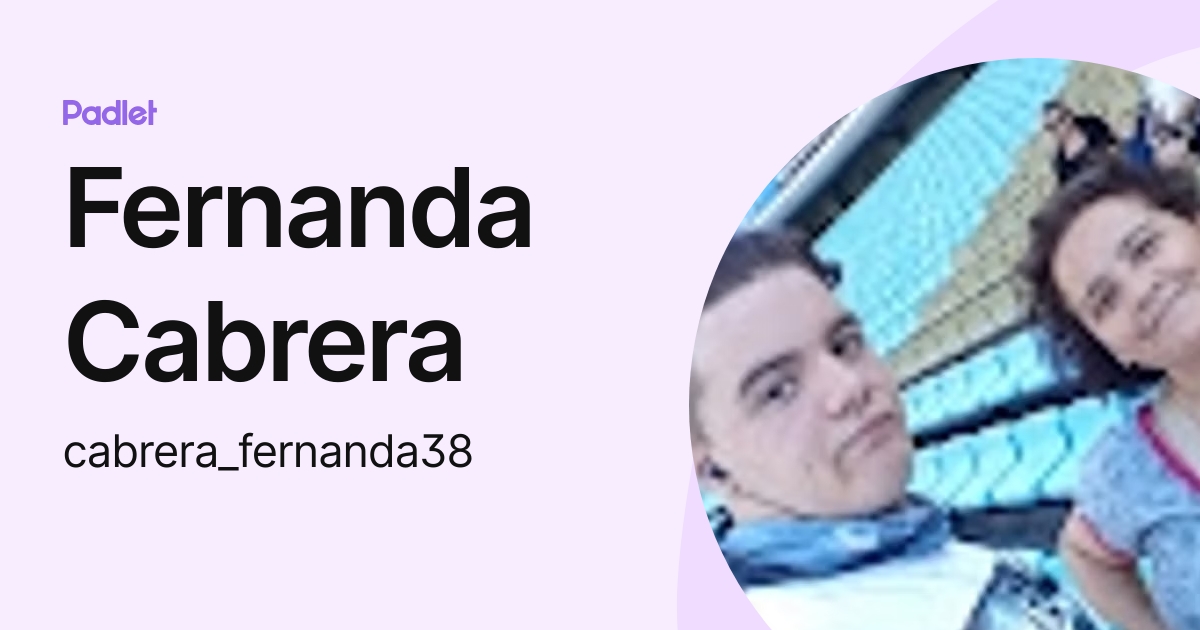 Fernanda Cabrera (cabrera_fernanda38) profile | Padlet